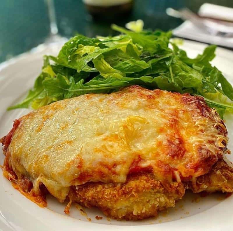 Crispy Chicken Parmigiana With Bubbling Cheese and Rich Tomato Sauce ...