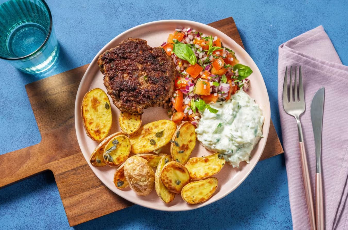 Greek Beef Patty - GastroFun.net