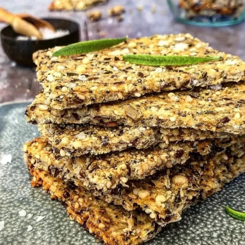 Homemade crispbread with parmesan and rosemary - GastroFun.net
