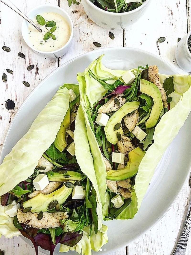 Cabbage Wraps with Chicken and Salad - GastroFun.net