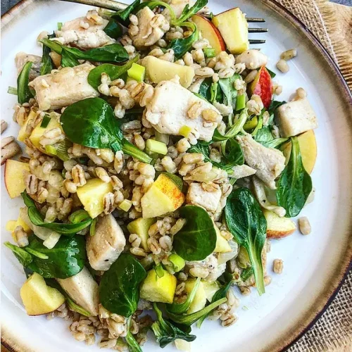Barley Salad with Chicken - GastroFun.net