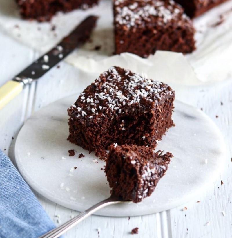 Moist Chocolate Cake with Coconut Topping - GastroFun.net