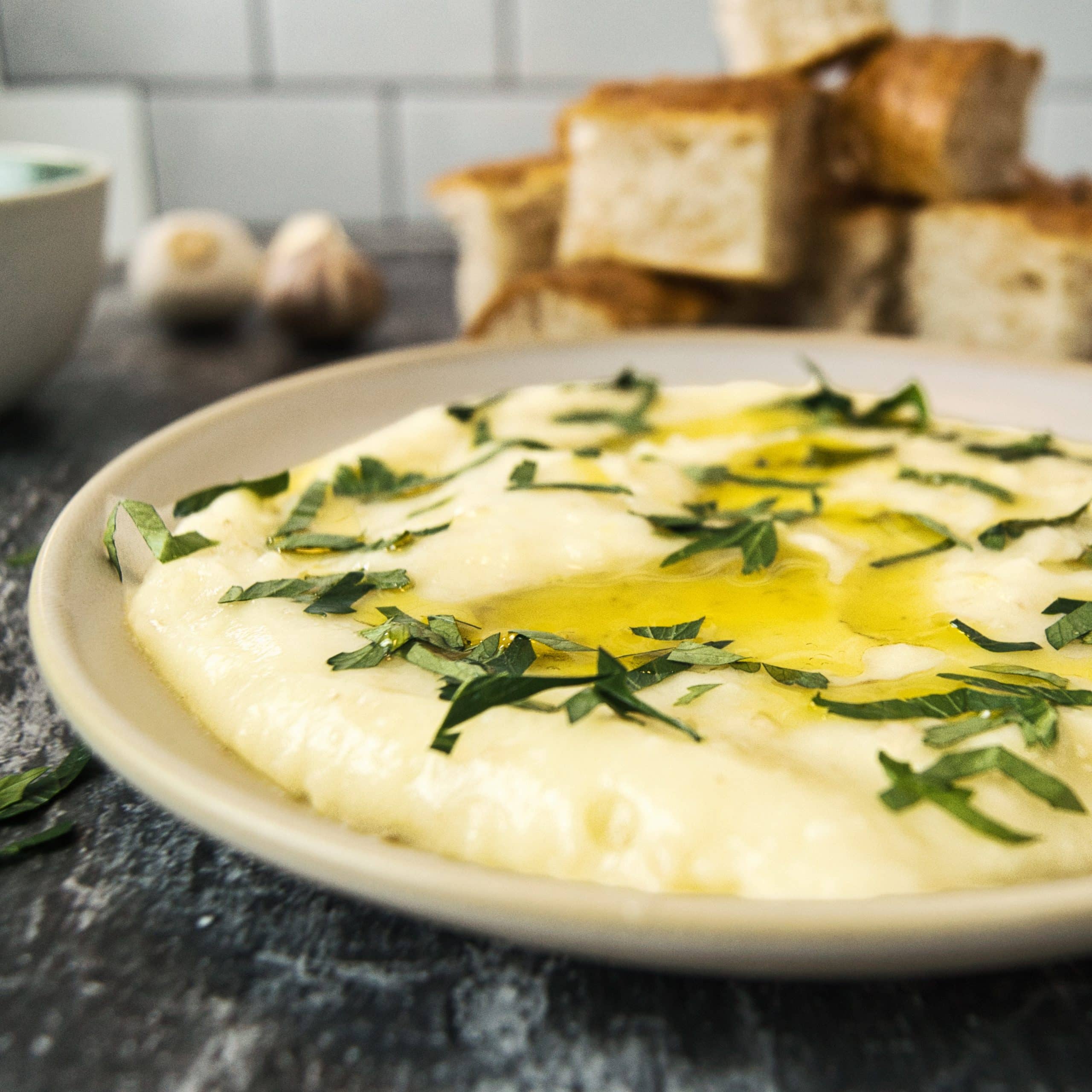 Skordalia – Creamy Greek Potato and Garlic Dip - GastroFun.net